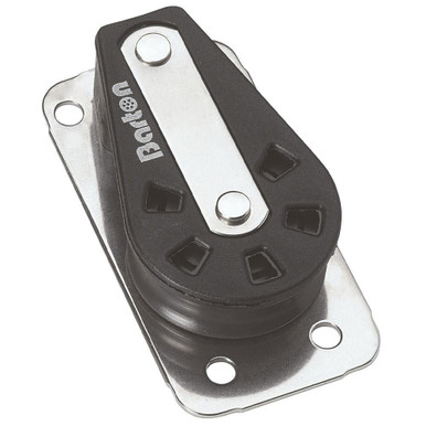 Barton Plain Cheek Block with Backing Plate - Pirates Cave Chandlery