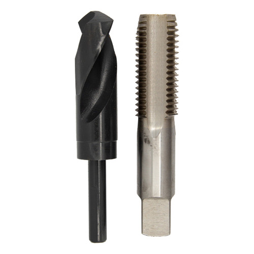 m32 x 1 HSS Plug Tap and 31.00mm HSS 1/2" Shank Drill Bit Kit, Qualtech ...