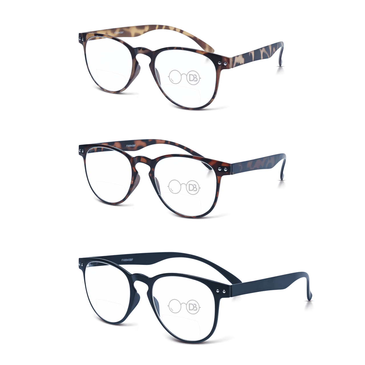 High Power Bifocal Reading Glasses -Studio