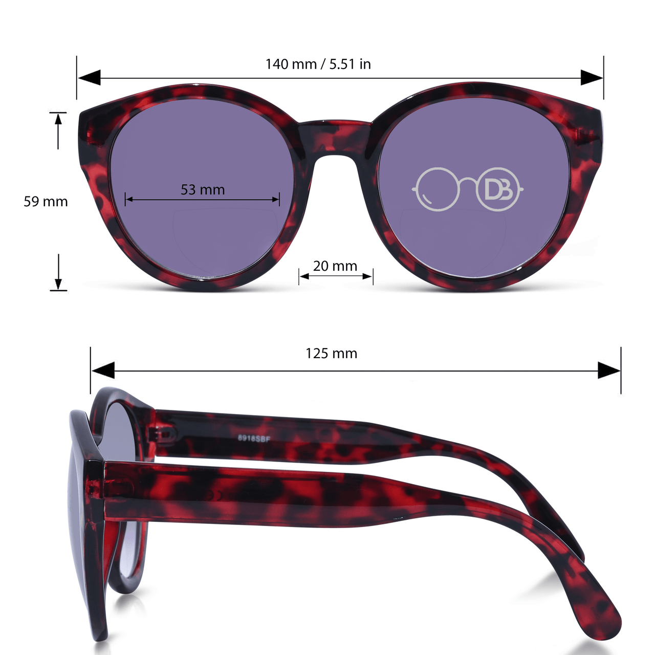 Reading Sunglasses - Women's Hidden Bifocal Jet Set @ DebSpecs.com