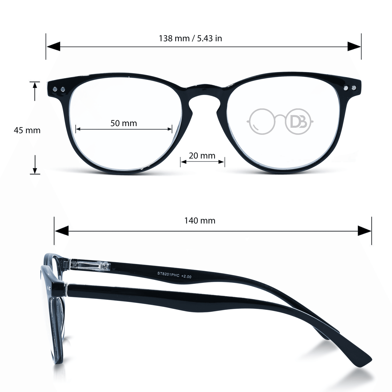 Round Photochromic Reading Glasses