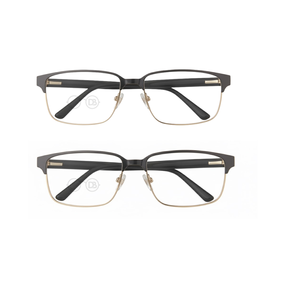 Thurston Reading Glasses for Men – Rectangle Frame, Custom Single ...