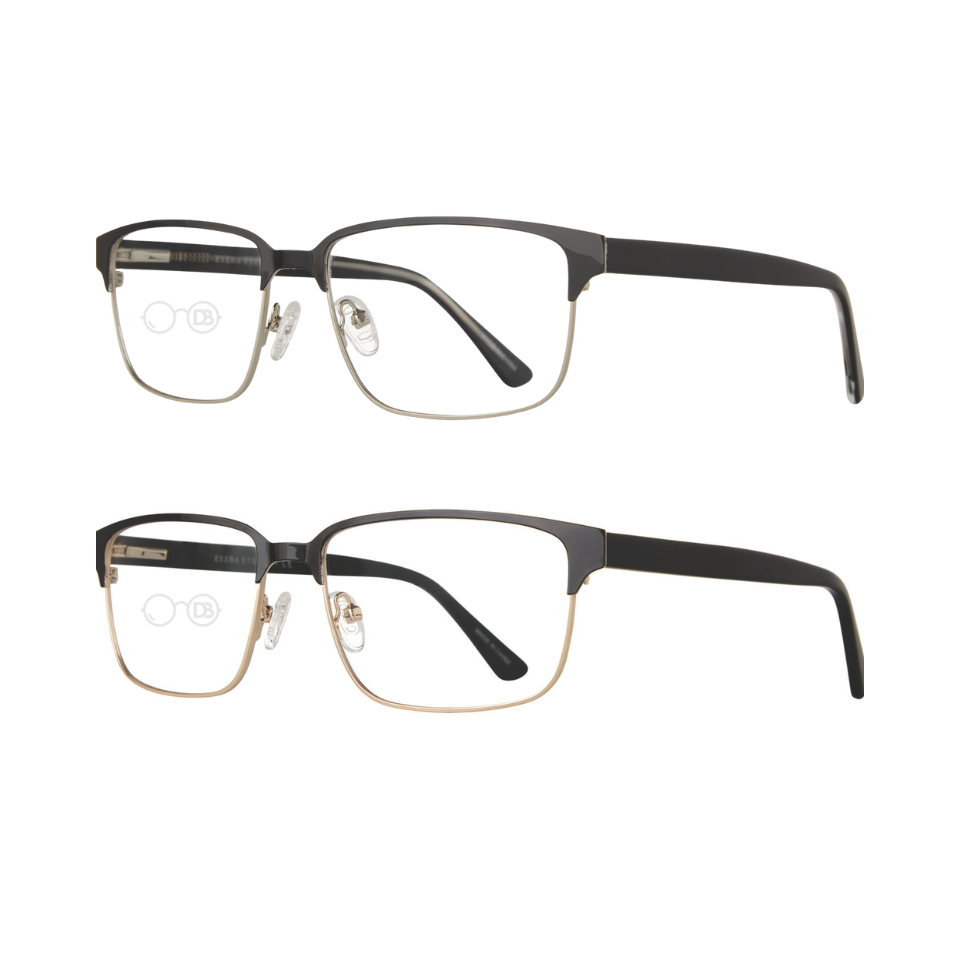 Thurston Reading Glasses for Men – Rectangle Frame, Custom Single ...