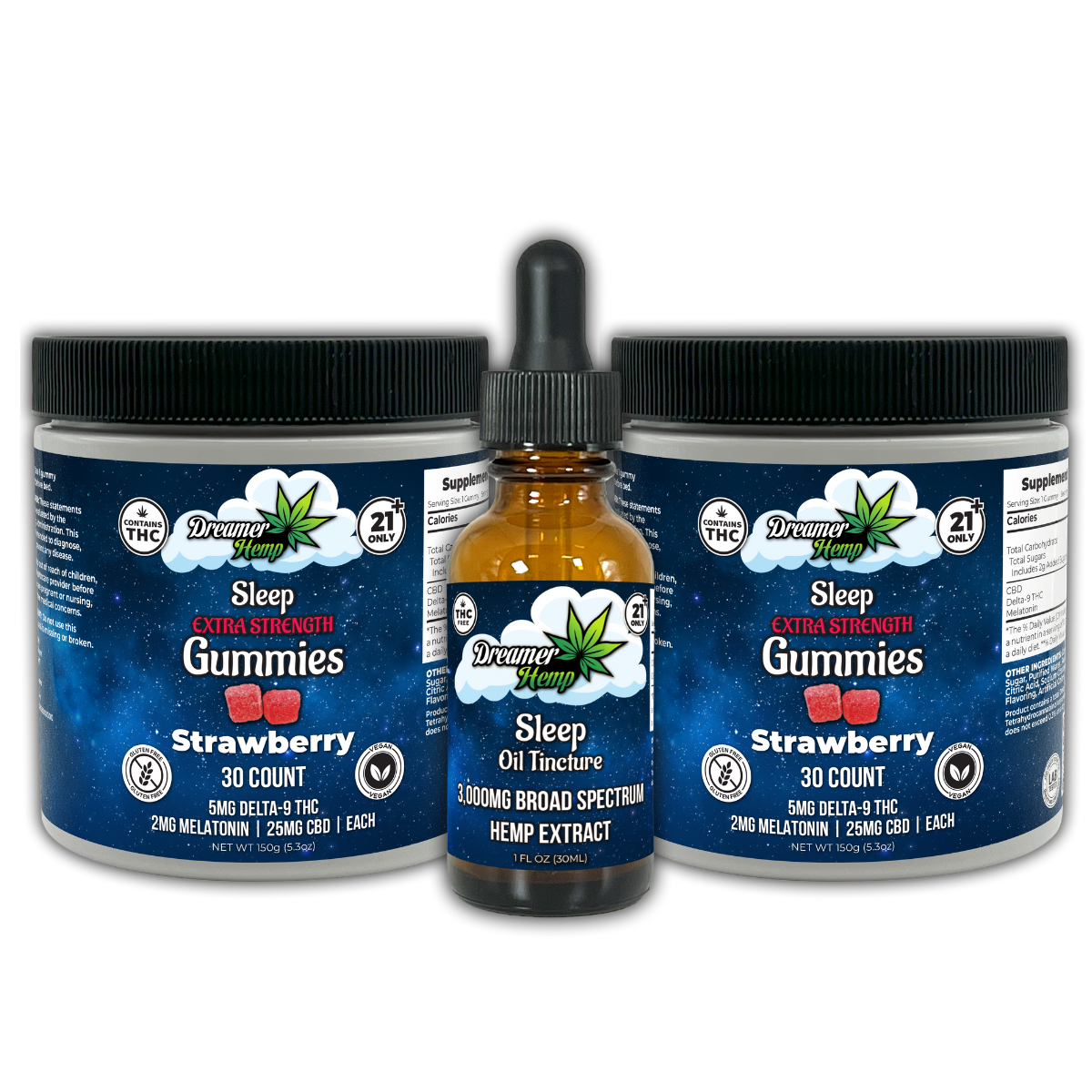 Dreamer Hemp™ Sleep Bundle (Gummies & Oil Tincture) - shophempdeals.com