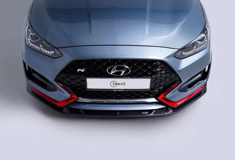 ADRO HYUNDAI VELOSTER N 2019-22 FRONT LIP V2 (TYPE A) - GenRacer