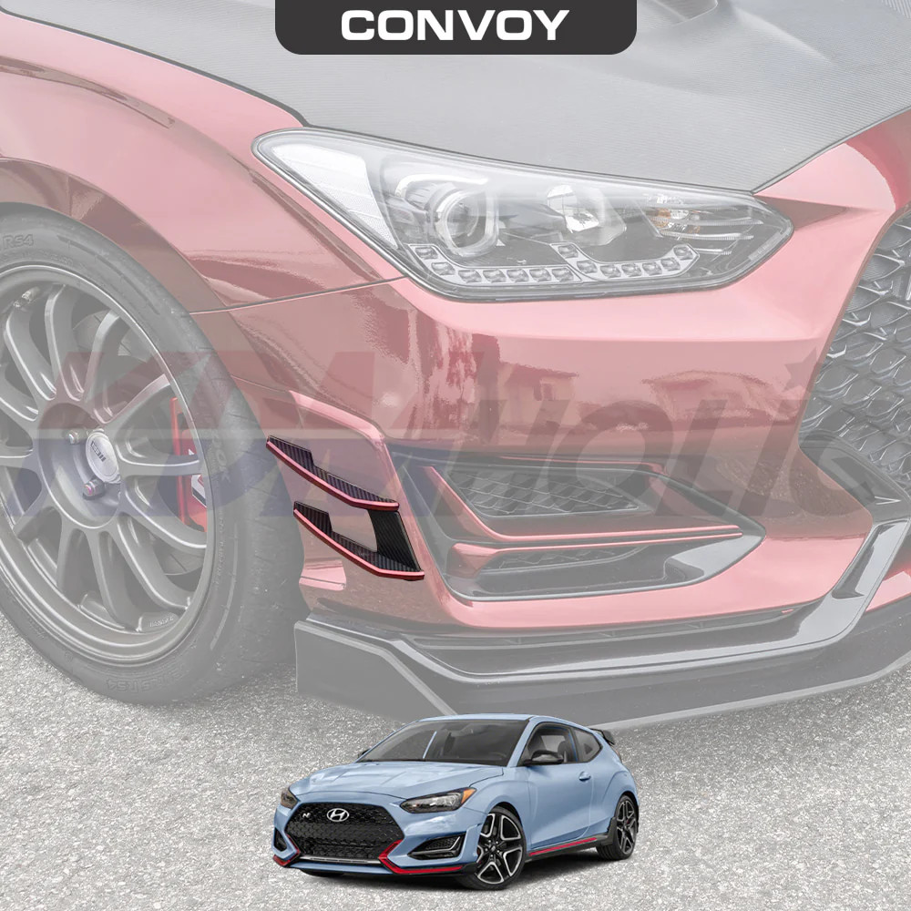 Convoy Hyundai Veloster N Bumper Canards - GenRacer
