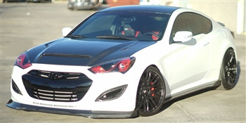 RK Sport Carbon Fiber Rocker Panels for Hyundai Genesis Coupe 2010-16 ...
