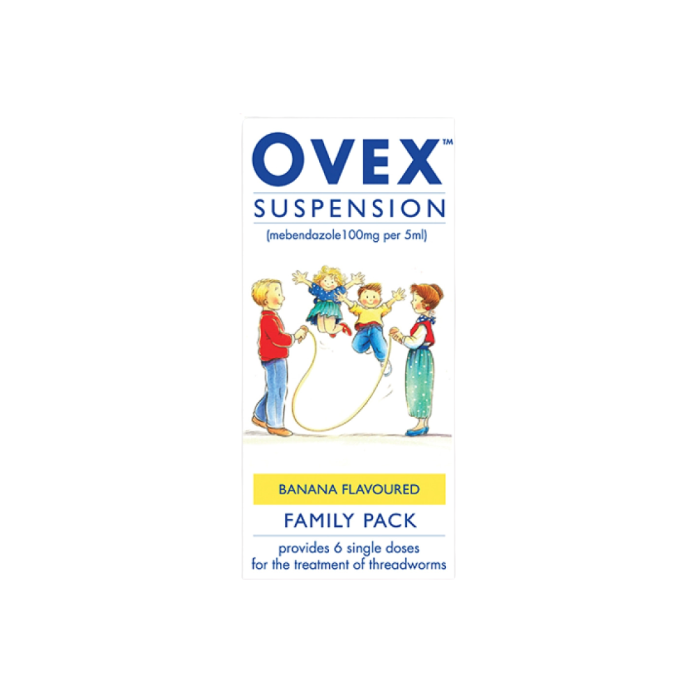 Ovex 100mg/5ml Suspension Family Pack for Worms | Well Pharmacy