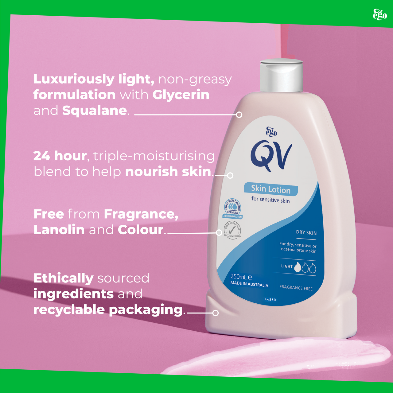 QV Skin Lotion 250ml | Daily Moisturiser | Well Pharmacy