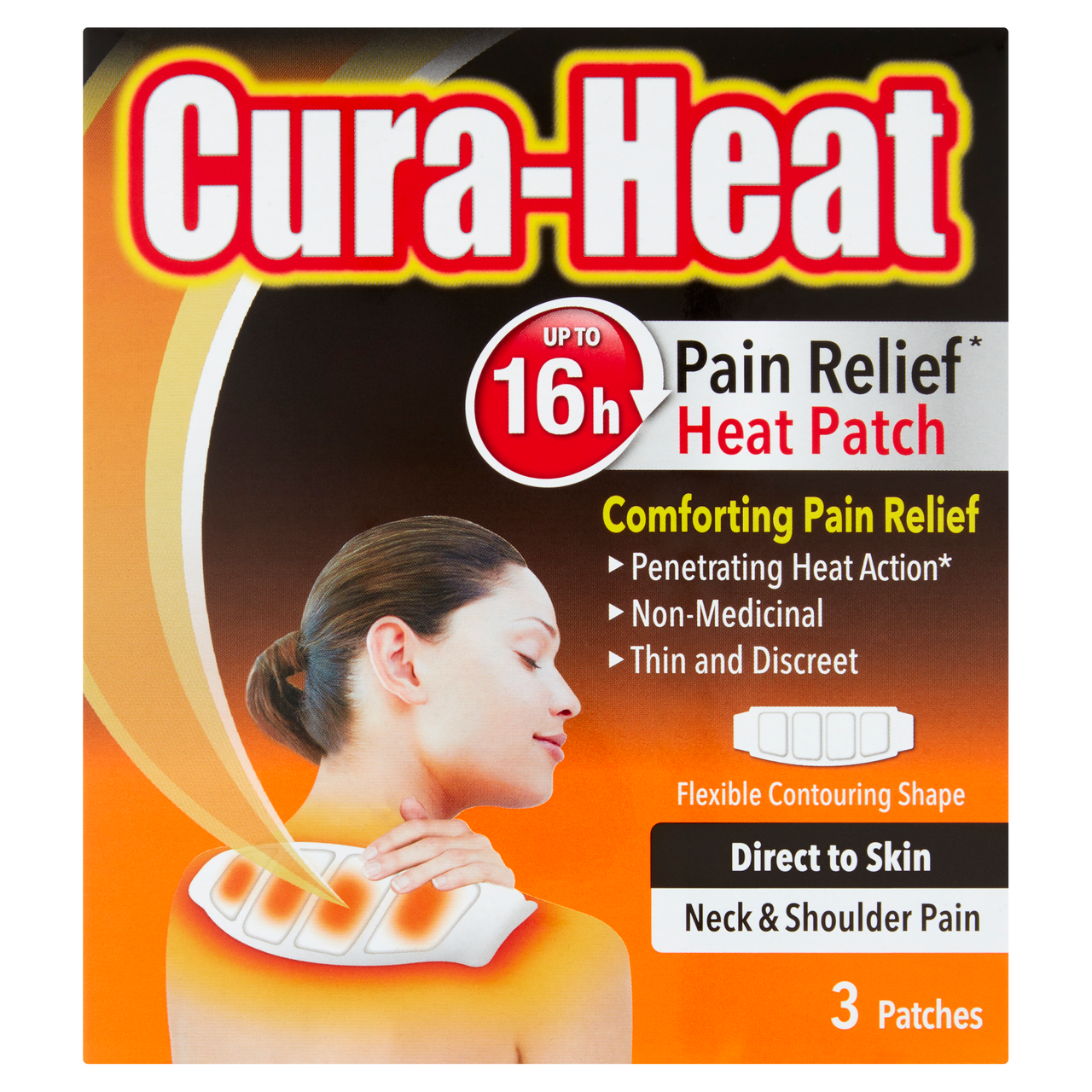 Cura-Heat Neck & Shoulder Pain Direct To Skin