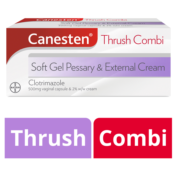Canesten Thrush Combi Soft Gel Pessary Internal & External Cream
