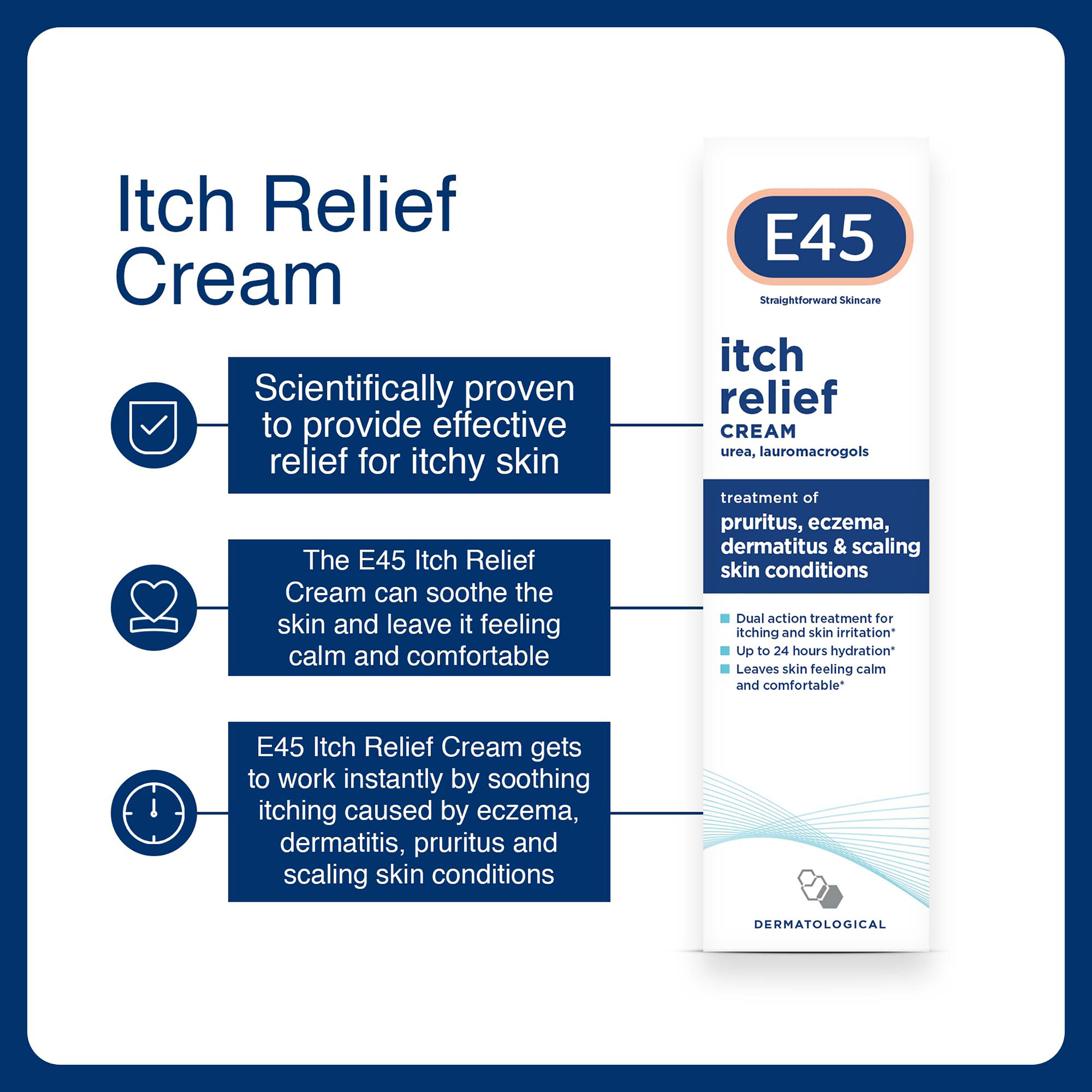 E45 Itch Relief Cream 50g | Well Pharmacy