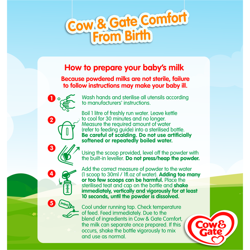 Cow Gate Comfort Baby Milk Formula | Well Pharmacy