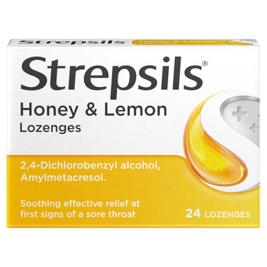Strepsils Honey & Lemon Double Action Lozenges 24s
