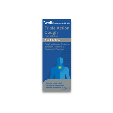 Triple Action Cough Syrup 200ml | Well Pharmacy