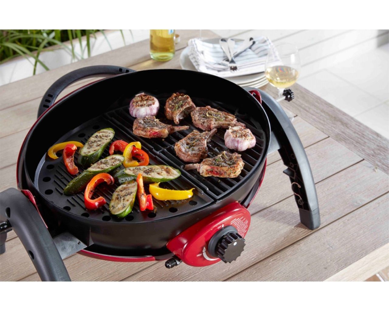 Ziegler & Brown Portable Grill Half Grill Hotplate (Suits Single Burner ...