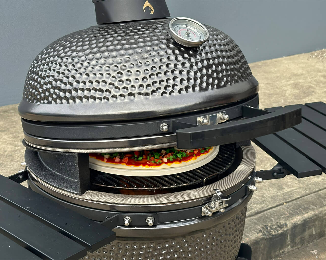 Firehawk Cast Iron Pizza Wedge (Suits 56cm/18-inch Kamado BBQ ...