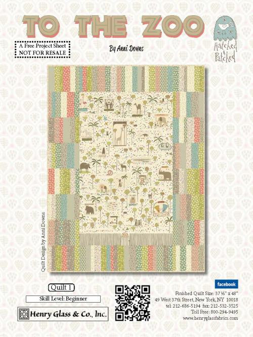 To The Zoo Quilt #2 , Projects, Henry Glass & Co., Inc.