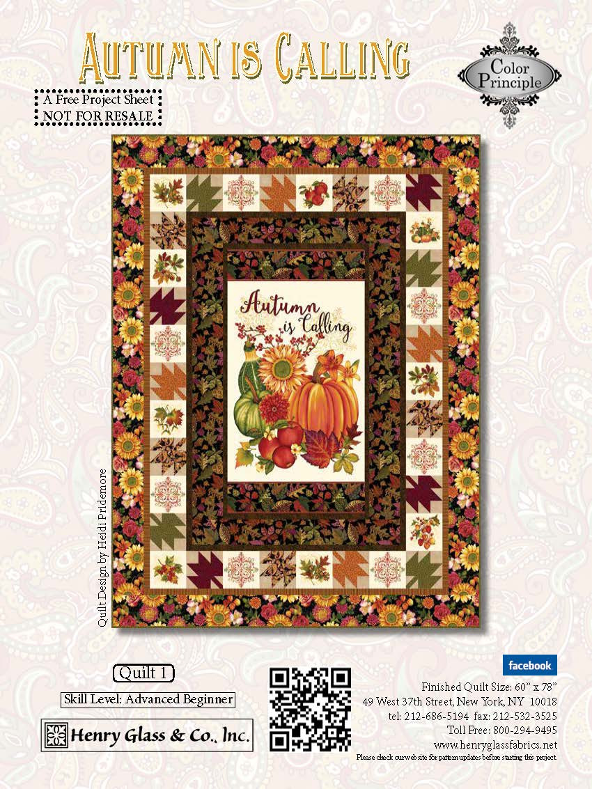 Autumn Song Quilt 2 , Projects, Henry Glass & Co., Inc.
