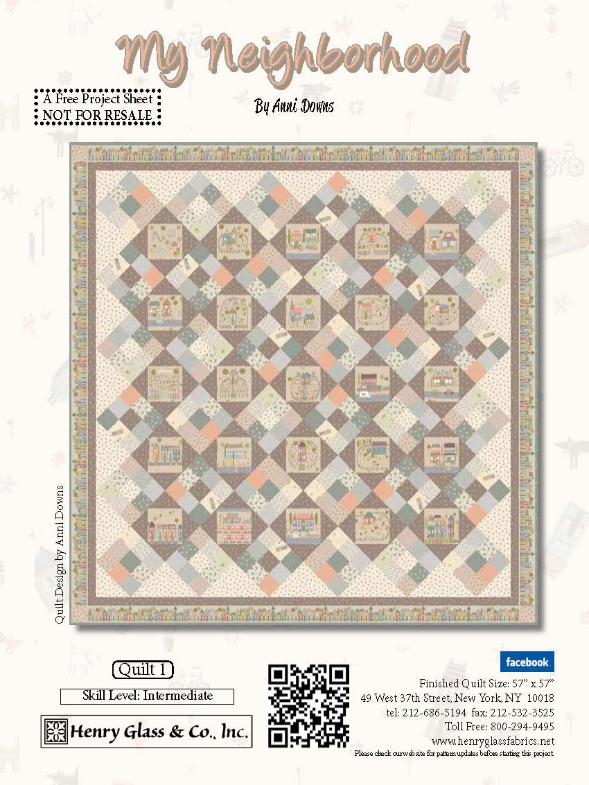 My Neighborhood Quilt #1 - Henry Glass Fabrics