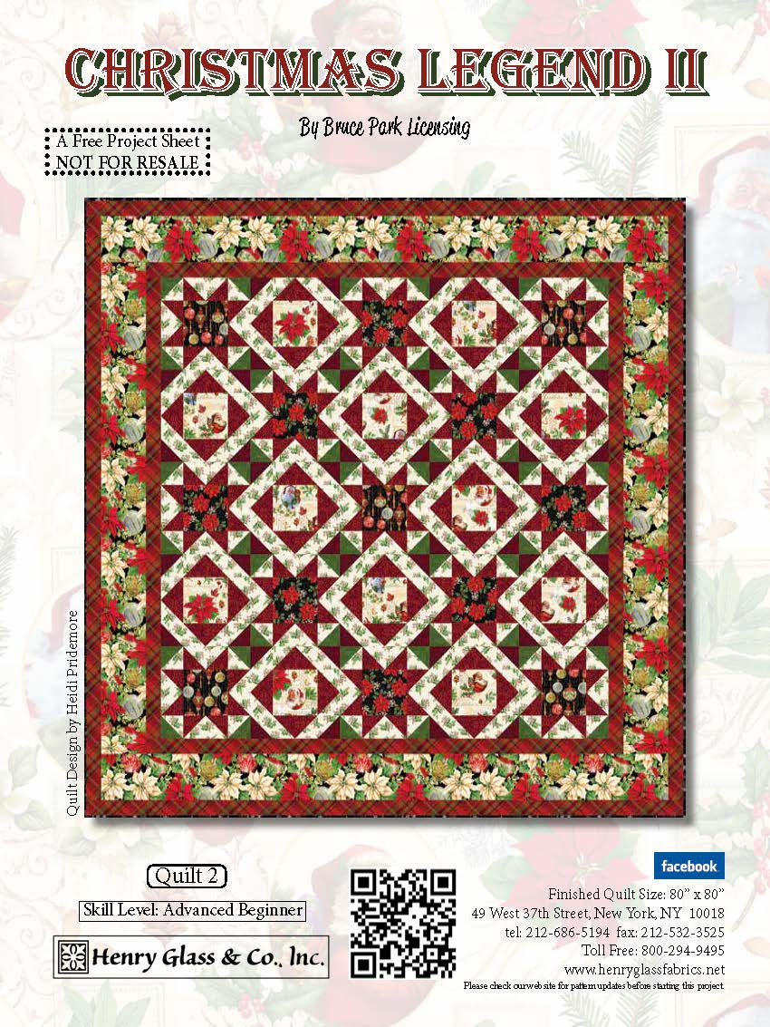 Christmas Legend II Quilt #2 - Henry Glass Fabrics