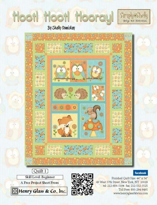 Hoot Hoot Hooray!- Quilt 1 , Projects, Henry Glass & Co., Inc.
