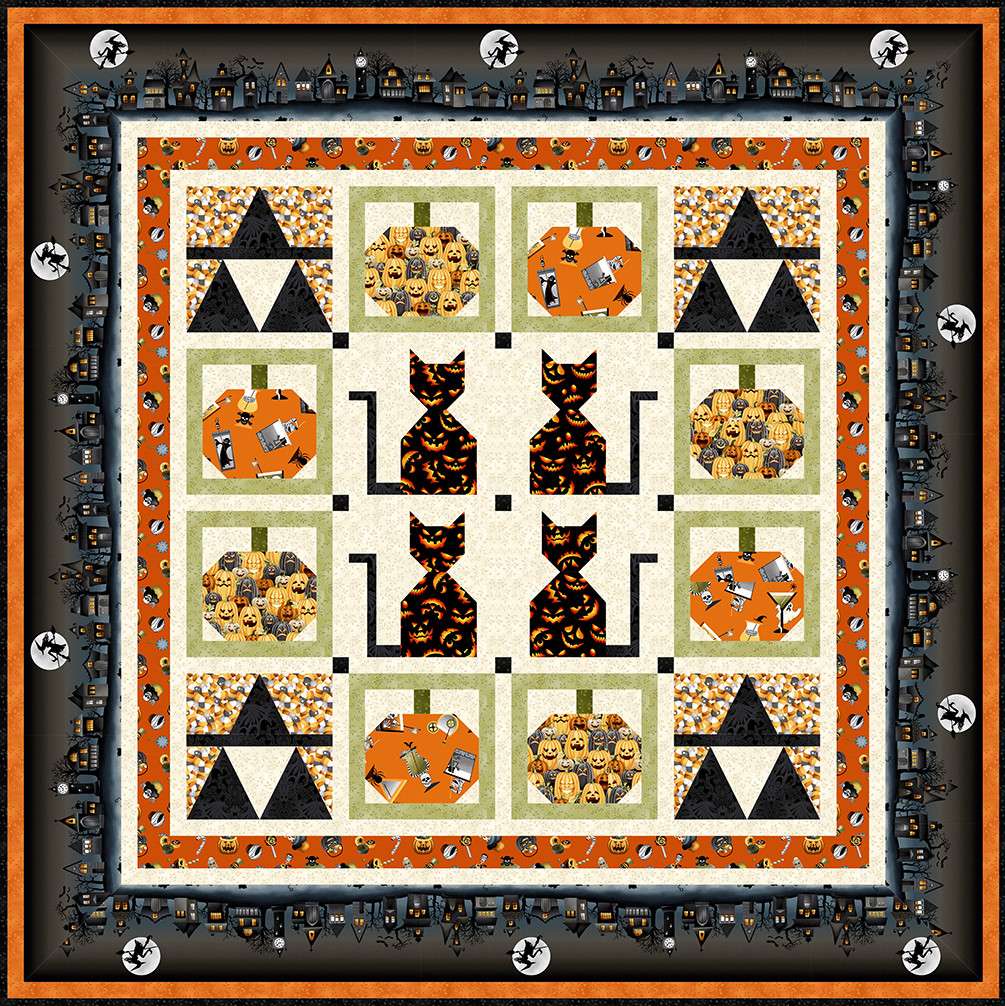 Halloween Ball Quilt #1 - Henry Glass Fabrics