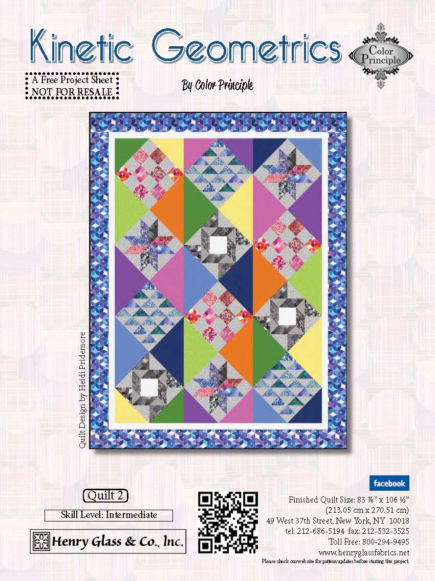 Kinetic Geometrics Quilt #2 - Henry Glass Fabrics