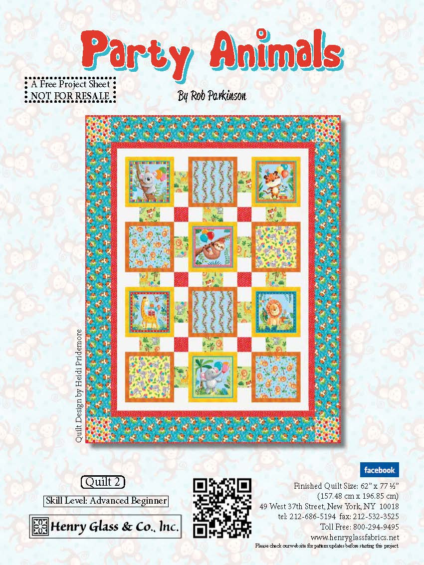 Party Animals Quilt #2 - Henry Glass Fabrics