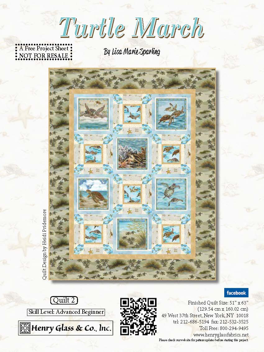 Turtle March Quilt #2 - Henry Glass Fabrics