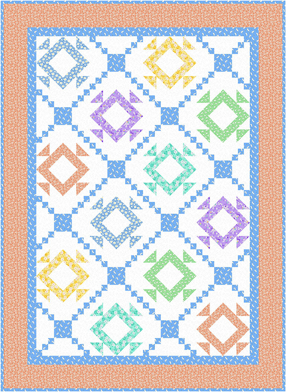 Nana Mae 8 - Hop Across Quilt - Henry Glass Fabrics