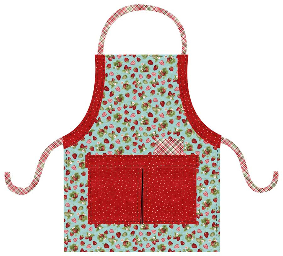 Berry Besties - Gathering Apron - Henry Glass Fabrics