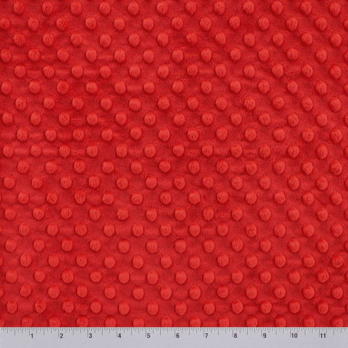 MINKY DOT - 58/60" SCARLET - Henry Glass Fabrics
