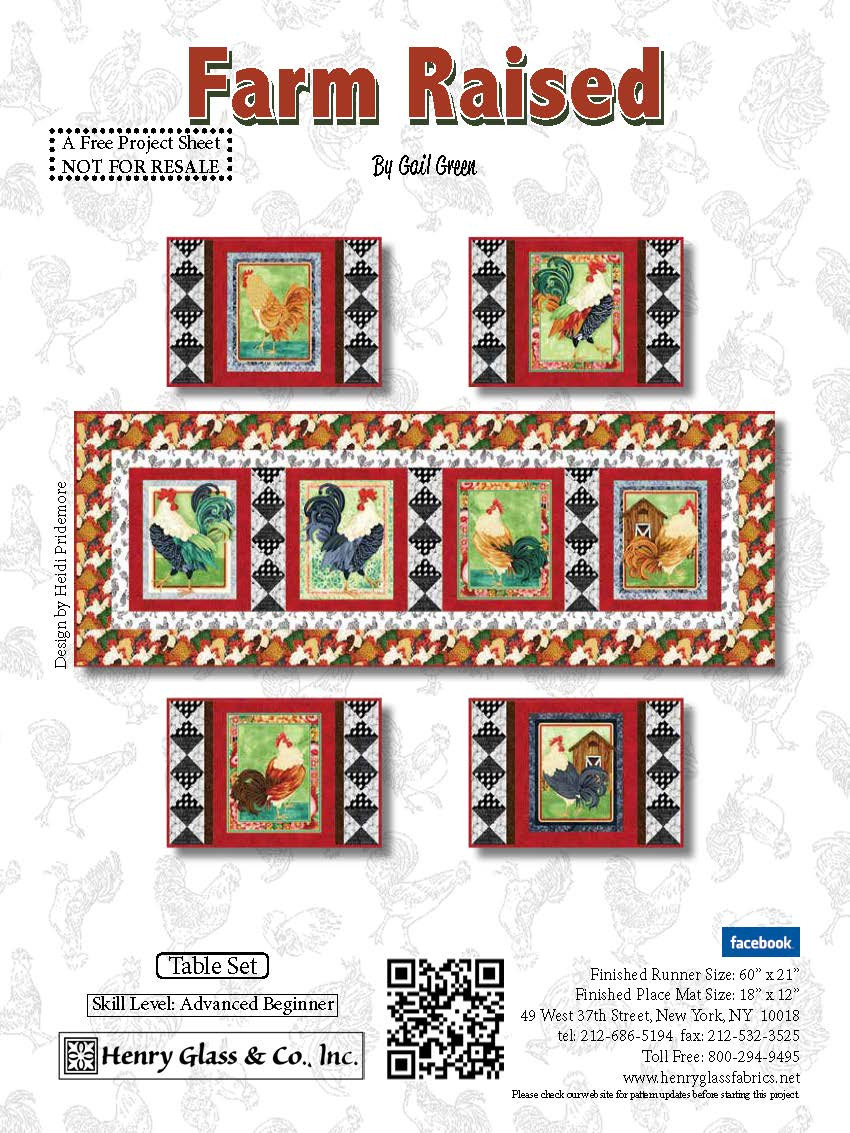 Farm Raised Table Set - Henry Glass Fabrics