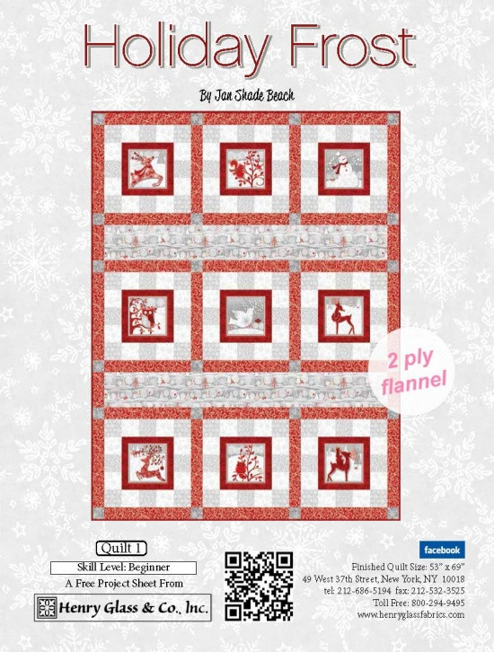 Winter Frost- Pieced Pattern Quilt , Projects, Henry Glass & Co., Inc.