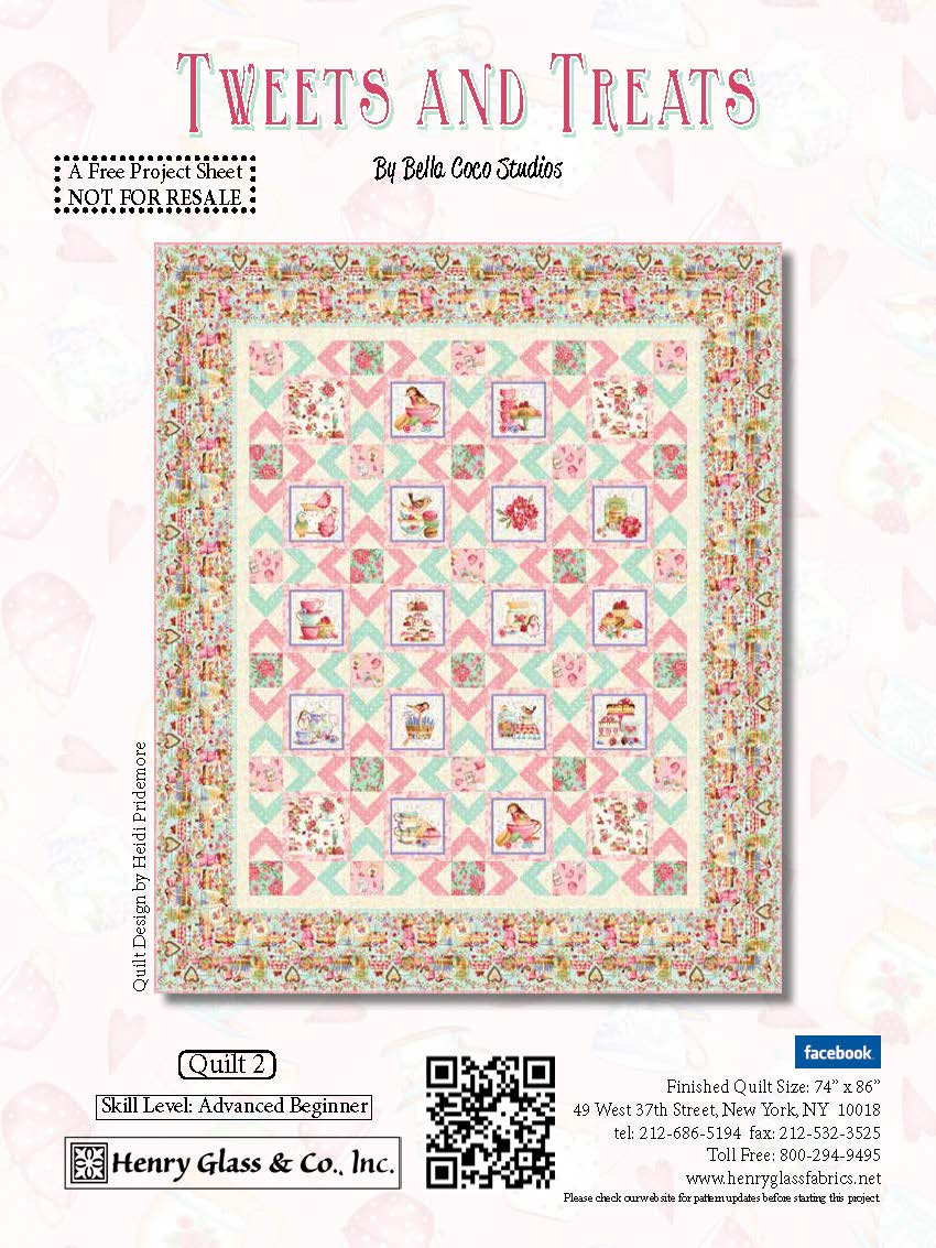 Adventures of Sweet Tweet & Bunny Quilt #2 - Henry Glass Fabrics