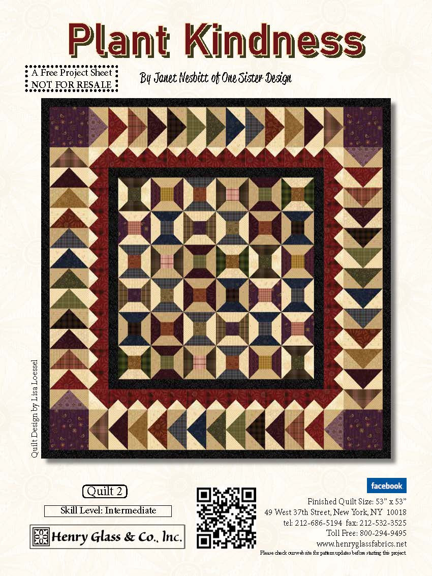 Plant Kindness Quilt #2 - Henry Glass Fabrics