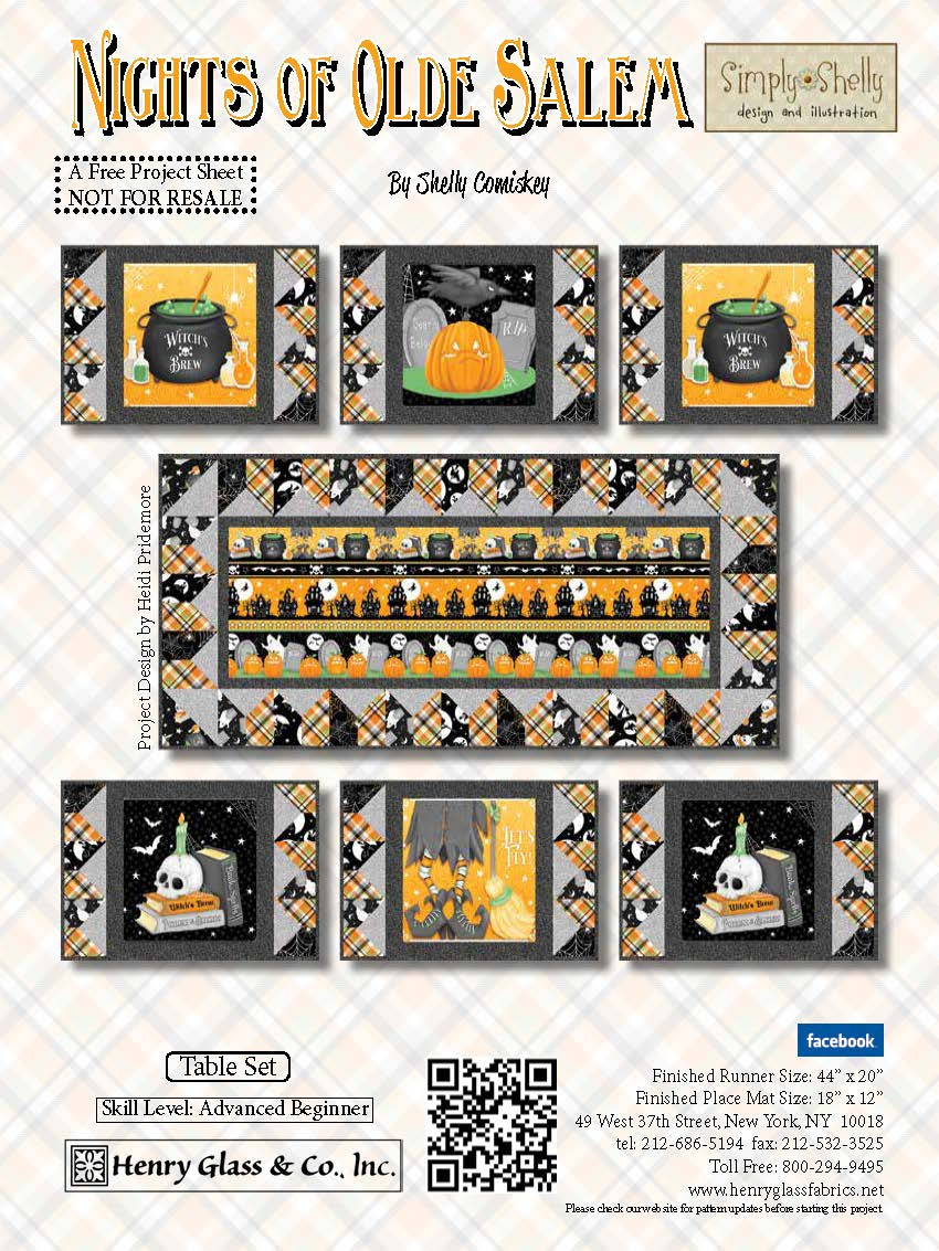 Game Night Table Set Cover - Henry Glass Fabrics