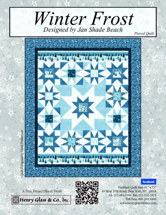 Winter Frost- Panel Pattern Quilt , Projects, Henry Glass & Co., Inc.
