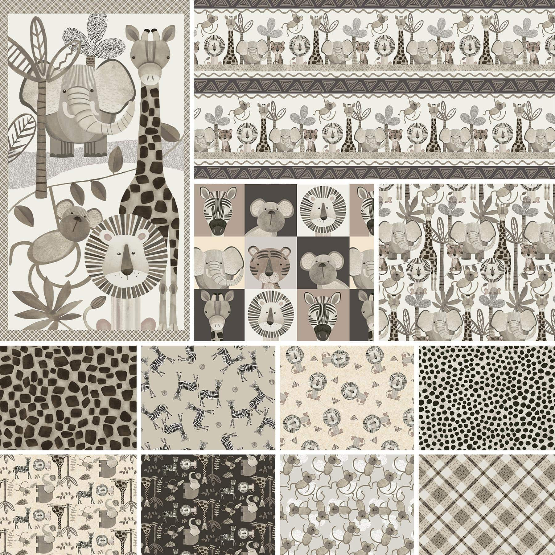 Fabric Lines - Coming Soon - Jungle Romp - Henry Glass Fabrics