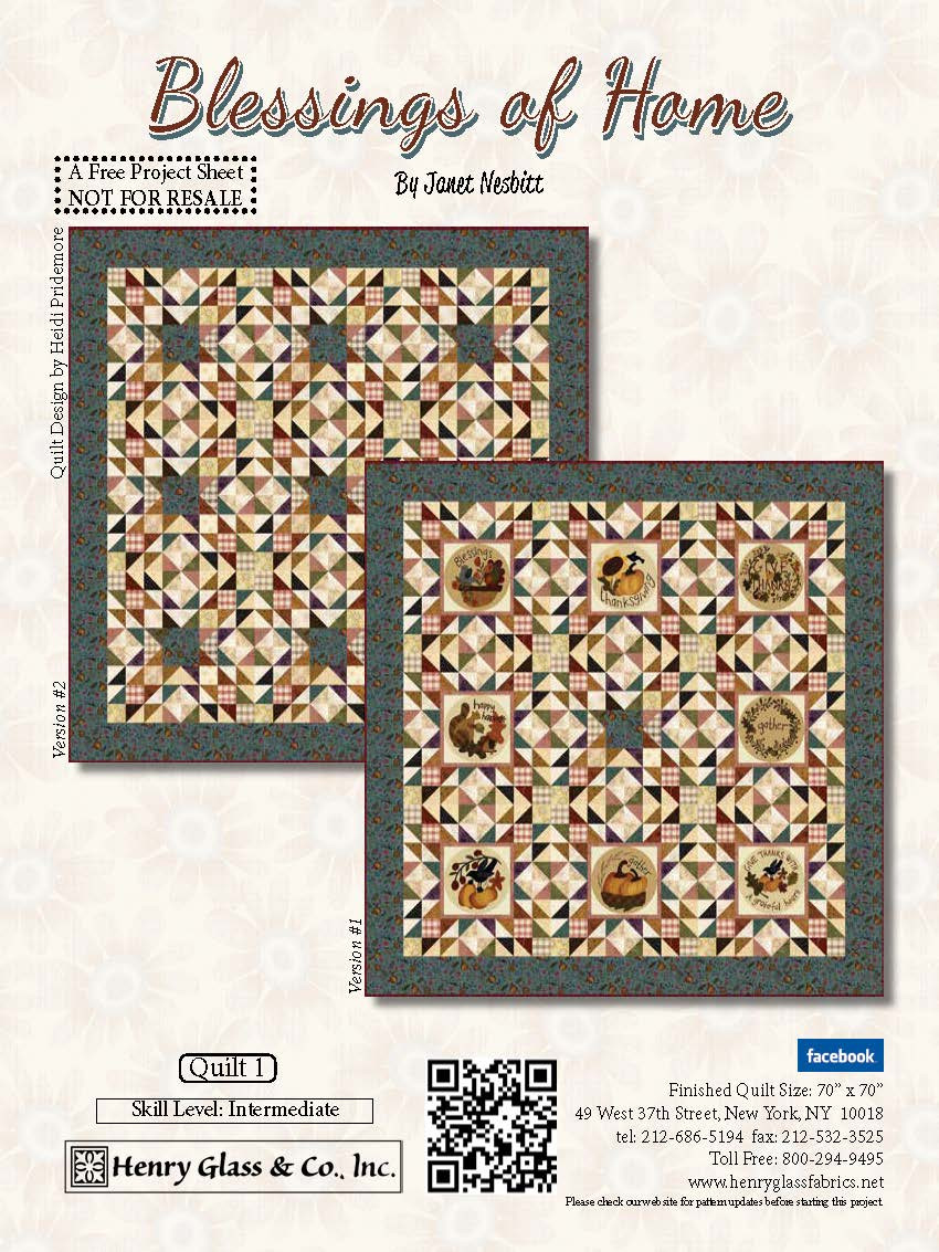 Irish Blessing Quilt #1 - Henry Glass Fabrics