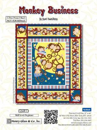 Monkey Business Quilt #1 - Henry Glass Fabrics