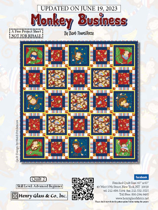 Monkey Business Quilt #1 - Henry Glass Fabrics
