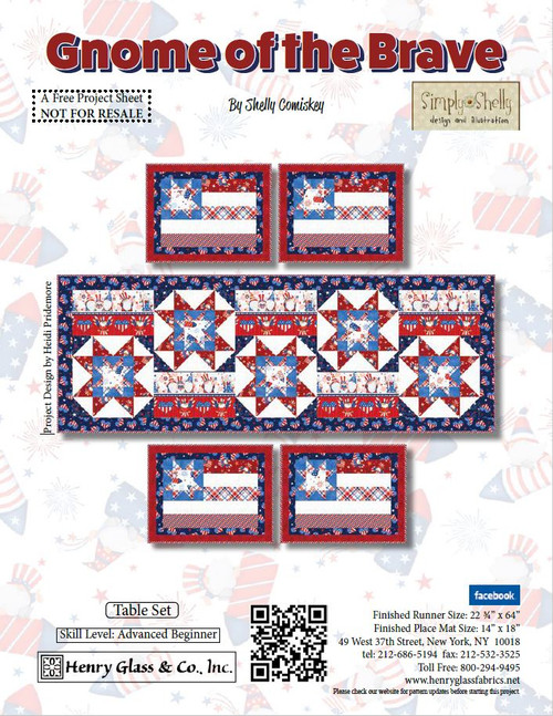 Gnome of the Brave Tableset - Henry Glass Fabrics