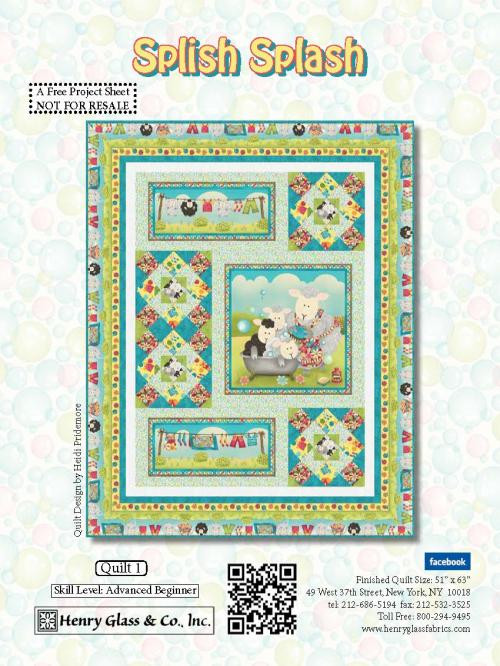 Splish Splash Quilt #1 , Projects, Henry Glass & Co., Inc.