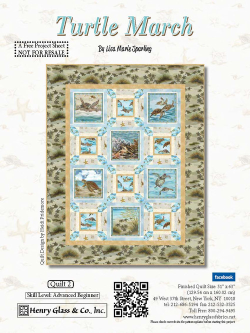 Turtle March Quilt #2 - Henry Glass Fabrics