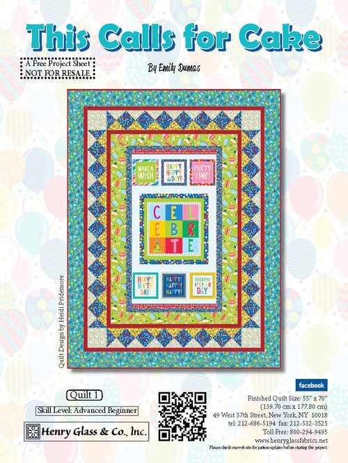 This Calls for Cake Quilt #1 - Henry Glass Fabrics
