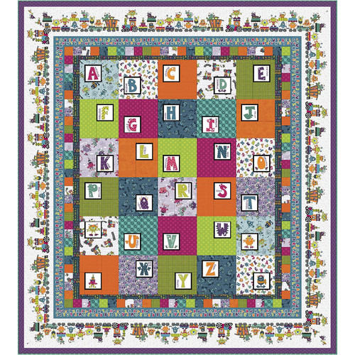 Silly Gilly Returns - Monster’s ABC’s Quilt - Henry Glass Fabrics