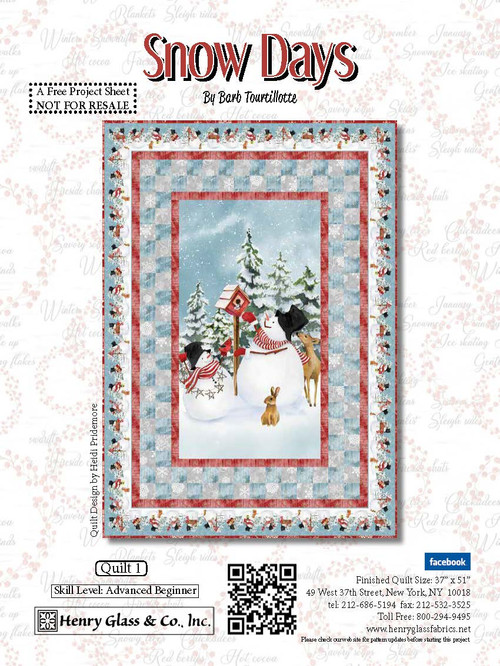 Snow Days Quilt #1 - Henry Glass Fabrics