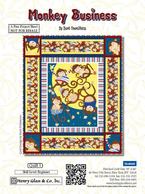 Monkey Business Quilt #1 - Henry Glass Fabrics